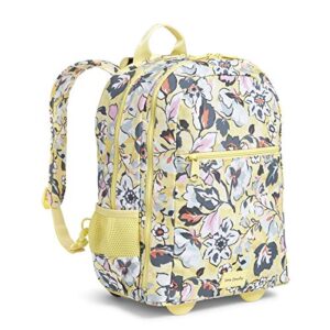 Vera Bradley Recycled Lighten Up Reactive Slim Rolling Backpack, Sunny Garden,One Size