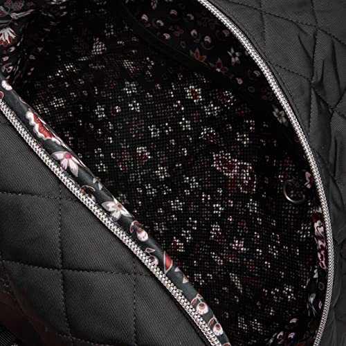 Vera Bradley Performance Twill Backpack Baby Diaper Bag, Black,One Size