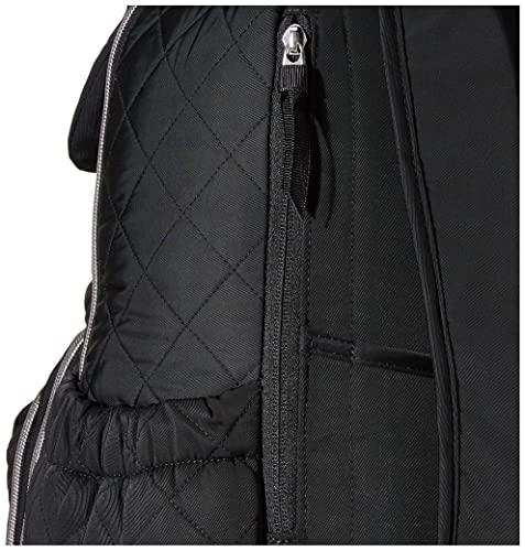 Vera Bradley Performance Twill Backpack Baby Diaper Bag, Black,One Size