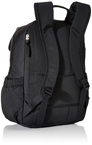 Vera Bradley Performance Twill Backpack Baby Diaper Bag, Black,One Size