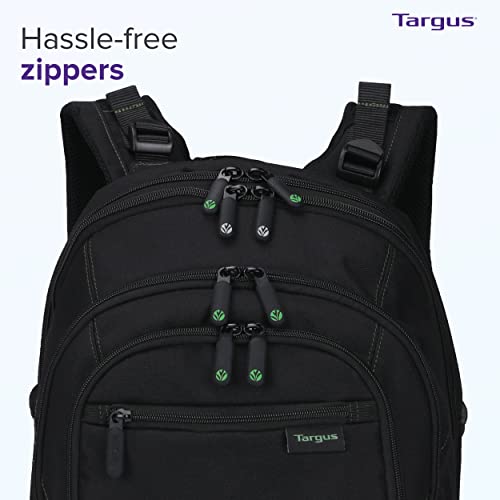 Targus Travel Laptop Backpack for 17 inch Laptops, TSA Checkpoint-Friendly Carry On Travel Backpack for Women Men Business/College Laptop Bag for Work School Travel, Black (TBB019US)