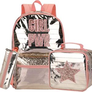 Backpack for Girls School Bag with Lunch Box Girls Backpack Set for Elementary Preschool Bookbag