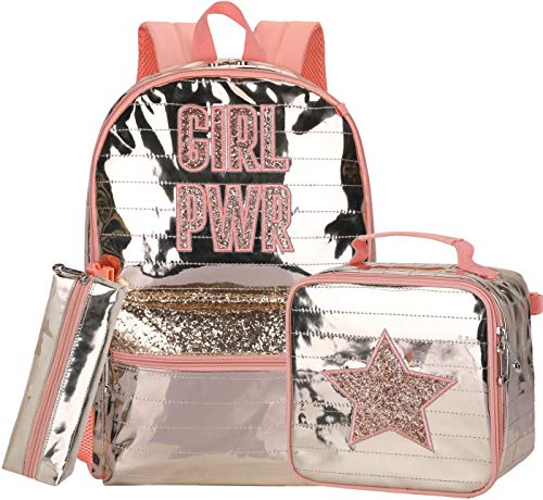 Backpack for Girls School Bag with Lunch Box Girls Backpack Set for Elementary Preschool Bookbag