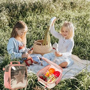 Backpack for Girls School Bag with Lunch Box Girls Backpack Set for Elementary Preschool Bookbag