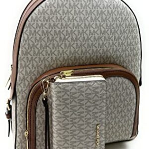 Michael Kors Jaycee Large Backpack School Bag Bundled JST Continental Wristlet Wallet