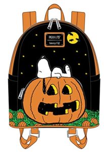 loungefly peanuts great pumpkin snoopy mini backpack