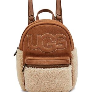 UGG Women's Dannie II Mini Backpack Sheepskin, Chestnut, Small