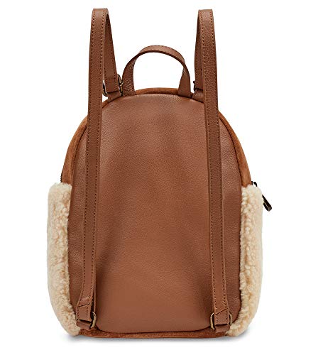 UGG Women's Dannie II Mini Backpack Sheepskin, Chestnut, Small