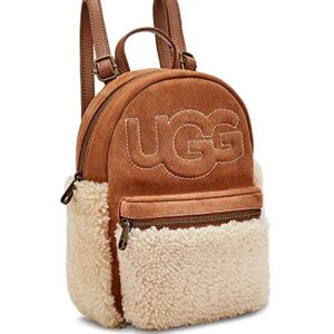 UGG Women's Dannie II Mini Backpack Sheepskin, Chestnut, Small