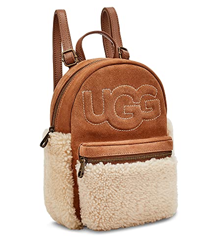 UGG Women's Dannie II Mini Backpack Sheepskin, Chestnut, Small