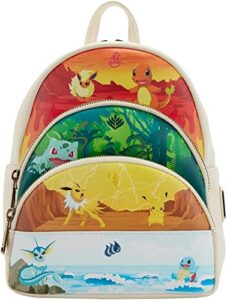 pokemon elements triple pocket mini backpack