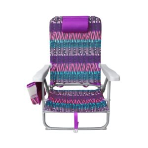 hurley backpack beach chair, one size, pink violet