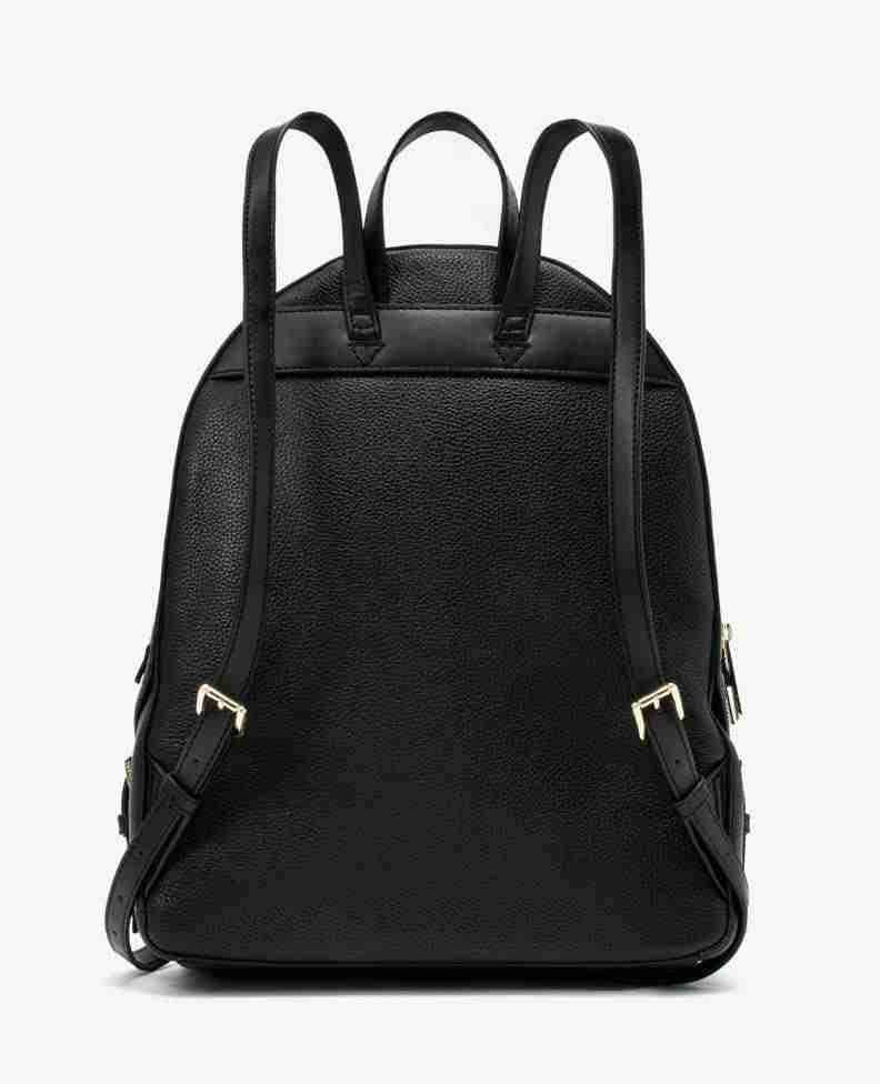 Michael Kors Jaycee Large 2 Zip Pocket Backpack Leather (Black)