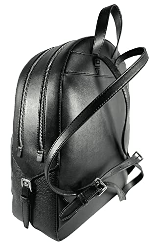 Michael Kors Jaycee Large 2 Zip Pocket Backpack Leather (Black)