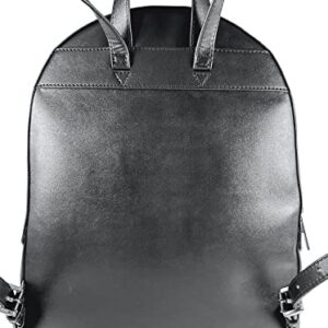 Michael Kors Jaycee Large 2 Zip Pocket Backpack Leather (Black)