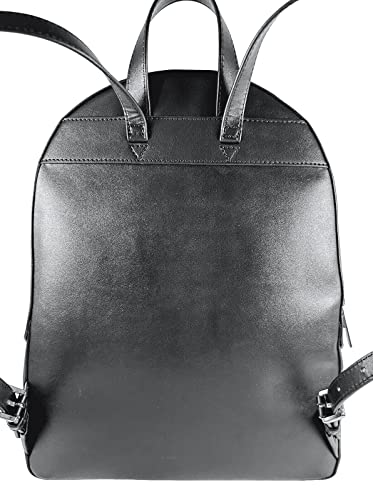 Michael Kors Jaycee Large 2 Zip Pocket Backpack Leather (Black)