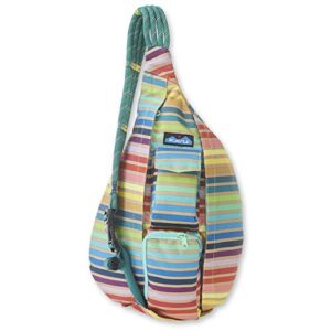 kavu original rope sling bag polyester crossbody backpack – summer stripe