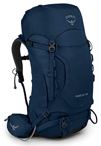 Osprey Kestrel 38 Men's Backpacking Backpack, Loch Blue, Medium/Large