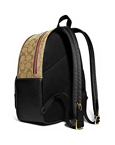 Coach Women's Court Backpack (Signature Canvas - Patches - Villains Motif - Khaki Multi)