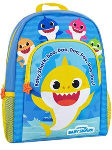 pinkfong kids baby shark backpack blue