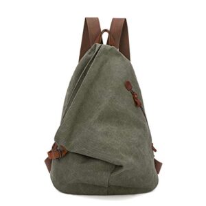 canvas vintage backpack – large casual daypack outdoor travel rucksack hiking backpacks for men women