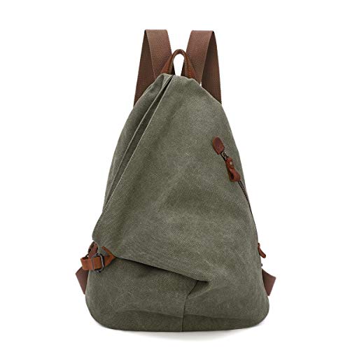 Canvas Vintage Backpack – Large Casual Daypack Outdoor Travel Rucksack Hiking Backpacks for Men Women