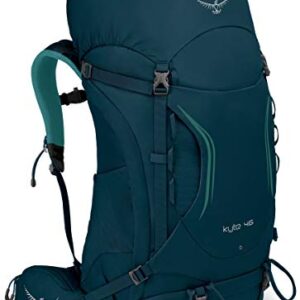 Osprey Kyte 46 Women's Backpacking Backpack, Ice Lake Green, X-Small/Small