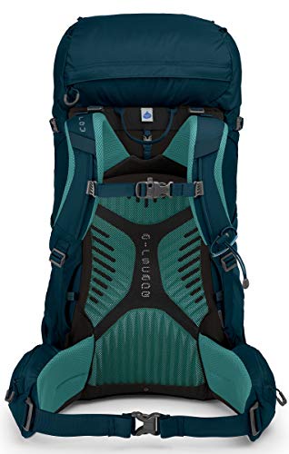 Osprey Kyte 46 Women's Backpacking Backpack, Ice Lake Green, X-Small/Small