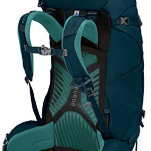 Osprey Kyte 46 Women's Backpacking Backpack, Ice Lake Green, X-Small/Small