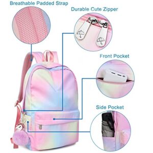 Fitmyfavo Backpack for Girls School Backpack Girls Backpack Middle Elementary School Bookbag for Teen Girls Waterproof Backpack Laptop Backpacks