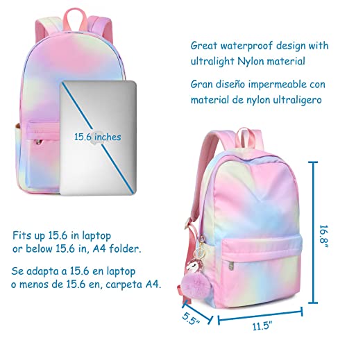 Fitmyfavo Backpack for Girls School Backpack Girls Backpack Middle Elementary School Bookbag for Teen Girls Waterproof Backpack Laptop Backpacks