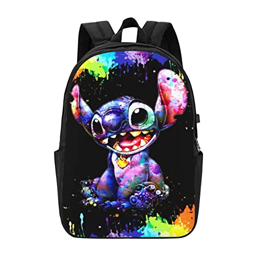 Cute Anime Backpack 17 Inch Large Capacity Multifunction Backpacks Lightweight Sports Travel Laptop Bag Daypack Gifts