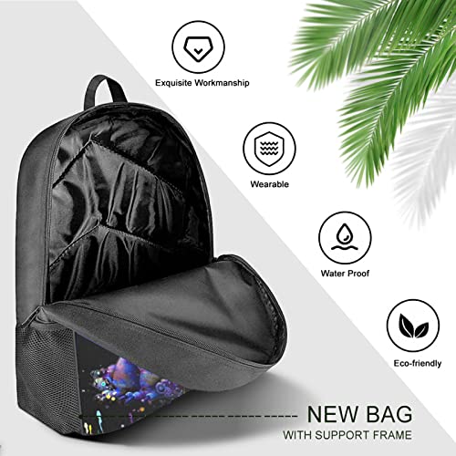 Cute Anime Backpack 17 Inch Large Capacity Multifunction Backpacks Lightweight Sports Travel Laptop Bag Daypack Gifts