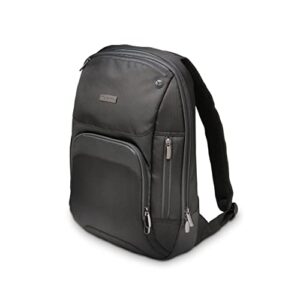 kensington triple trek slim backpack for macbooks, chromebooks, tablets & ultrabooks up to 13-inch-14-inch (k62591am), black