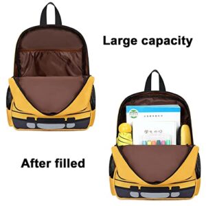 Toddler Backpack Boy Girls Preschool School Bus Bookbag Kindergarten 3D Daycare Bags Lunch Box