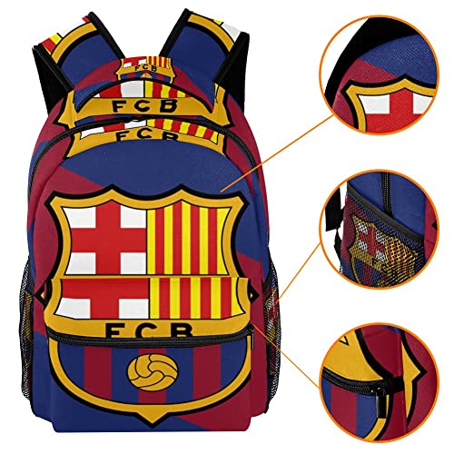 Color Flag Fo Barcelona Emblem Backpack Students Shoulder Bags Travel Bag College School Backpacks, Multi, 29.4x20x40cm/11.5x8x16 in, (sjb-004)