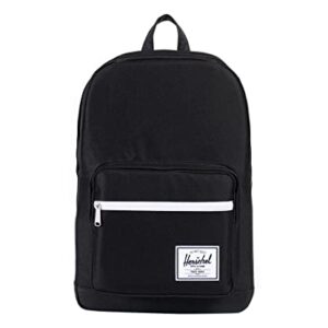 Herschel Pop Quiz Backpack, Black/Black Synthetic Leather, Classic 22L