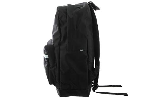 Herschel Pop Quiz Backpack, Black/Black Synthetic Leather, Classic 22L