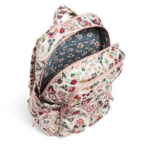 Vera Bradley womens Cotton Utility Large Backpack Bookbag, Prairie Paisley - Recycled Cotton, One Size US