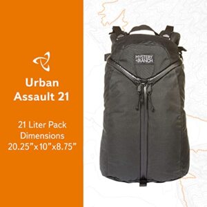 Mystery Ranch Urban Assault 21 Backpack - Inspired by Military Rucksacks, Black, 21L