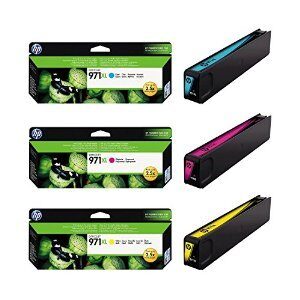 hp 971xl high yield original ink cartridge, cyan/magenta/yellow