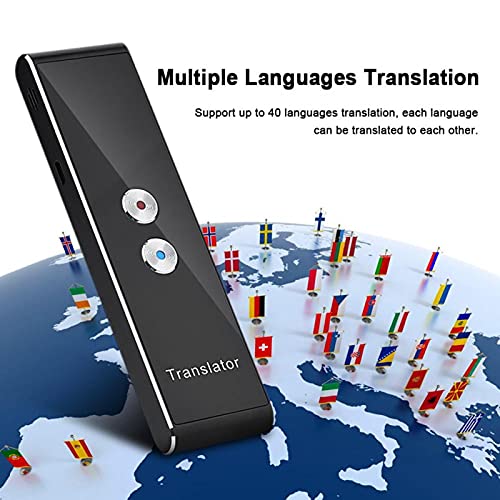 Language Translator, Translate 40 Languages Voice Translator with Intelligent Speech Recognition Technology for Learning, Travelling, Business