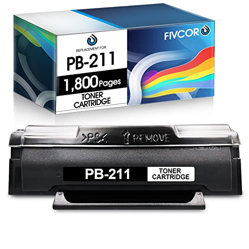 FIVCOR PB-211 PB-211EV Remanufactured Black Toner Cartridge for Pantum PB211 PB 211 P2502W M6602NW M6552NW P2200 P2500W M6550 M6550N M6550W M6600 M6600N M6600W P2207 P2500(1 Pack), 29cm*9cm*16.5cm