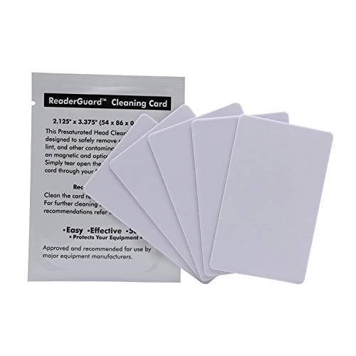 CR80 Cleaning Cards, Dual Side Card Reader Cleaner, POS Swipe Terminal Cleaning Cards CK-CR80 (50pcs)