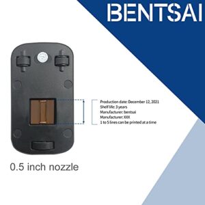 BT-2580P BENTSAI Original Solvent Quick Dry Ink Cartridge for BENTSAI Handheld Inkjet Printer BT-HH6105B2/BT-HH6105B3/B10 (Black)