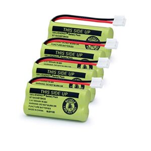 geilienergy bt18433 bt28433 bt184342 bt284342 bt1011 bt-1011 replacement battery compatible with cordless phone cs6209 cs6219 cs6229 ds6151 89-1330-01-00 cph-515d (pack of 4)