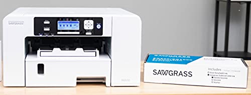 Sawgrass SG500 Sublimation Printer with Inks, 330 SHEETS SUBLIMAX Paper, 3 Rolls Tape, White