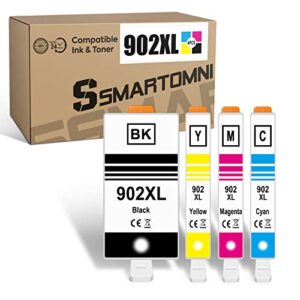 s smartomni 【latest firmware version】 compatible 902 xl ink cartridge replacement for hp 902 902xl ink cartridge for use in hp officejet 6950 6951 6954 6956 6958 pro 6978 6968 6954 6960 6962 6975