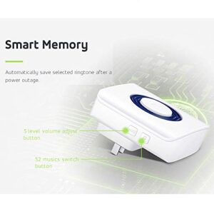 Caregiver Pager Wireless Motion Sensor Alert Room Bed Alarm and Fall Prevention for Elderly Dementia Patients (2 Receiver+3 Monitor Motion)