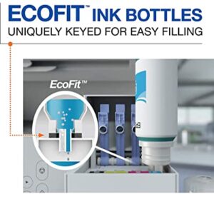 T502 502 Ink Ultra-high Capacity Refill Ink Bottle Color Combo Pack for Epson ET-2850 ET-3830 ET-3850 ET-2760 ET-3760 ET-15000 Printer (4 Pack)